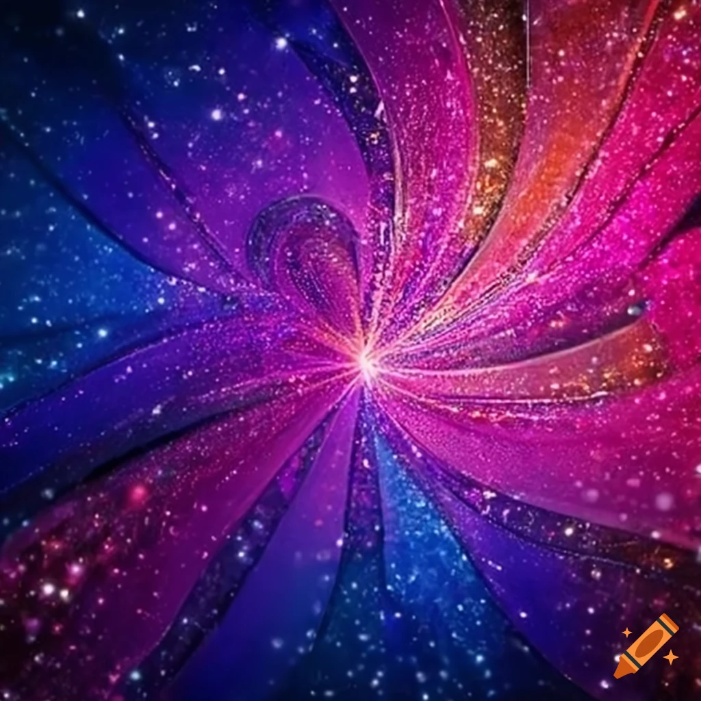 Glitter vertigo abstract art on Craiyon