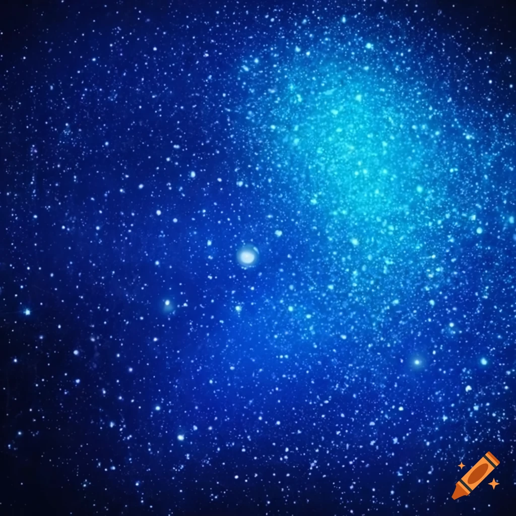Glitter blue night sky abstract on Craiyon