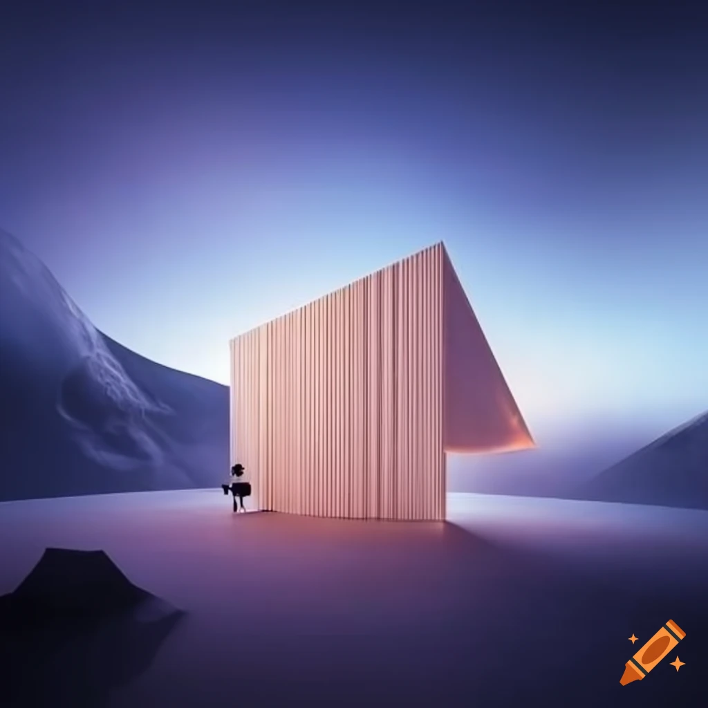 Space and form architecture design on Craiyon