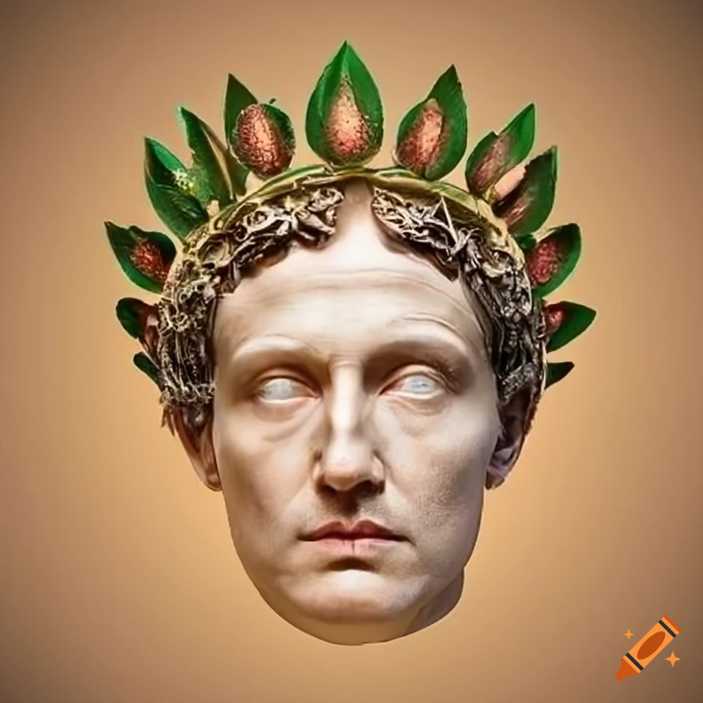 Laurel wreath resembling caesar's crown on Craiyon