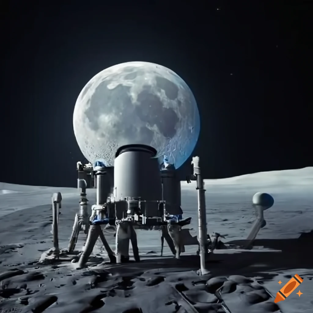 Cryogenic cooling system for moon tank on Craiyon