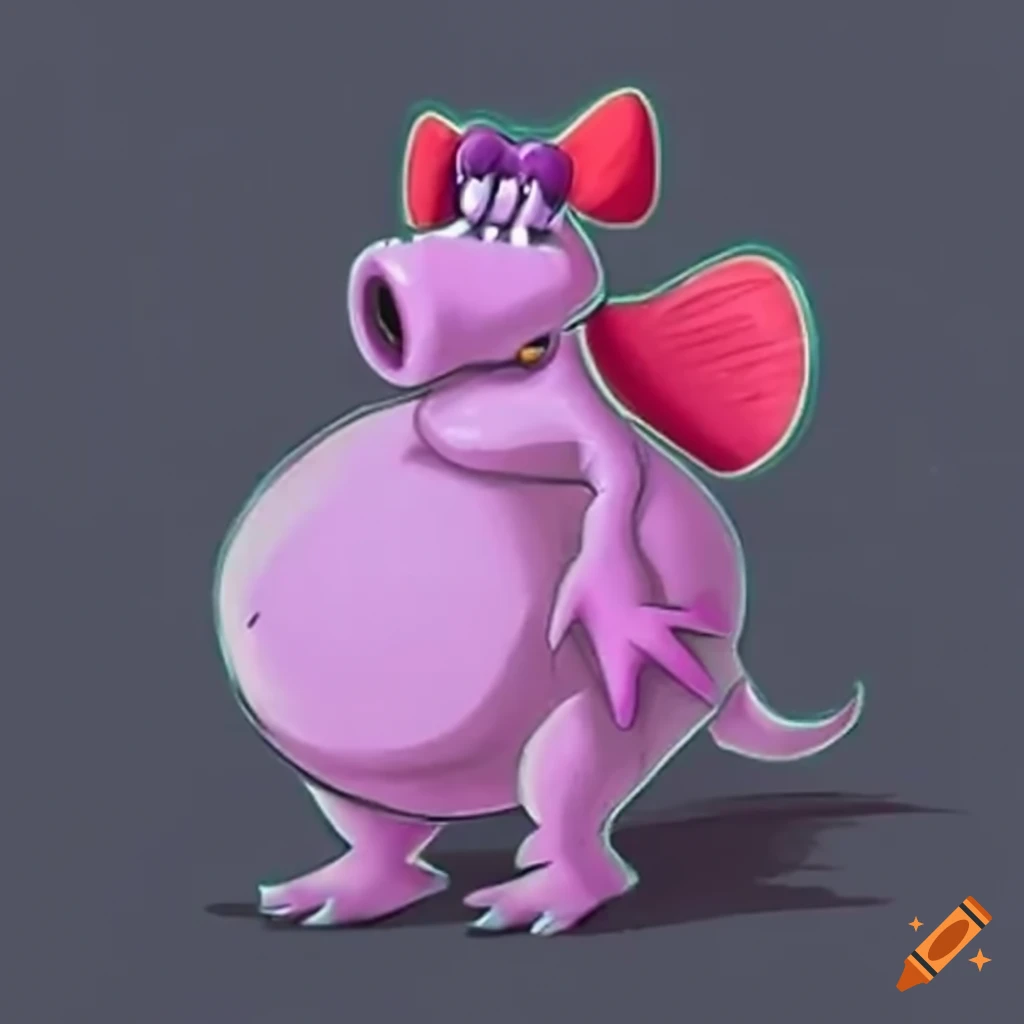 Character birdo from super mario bros with a unique appearance on Craiyon