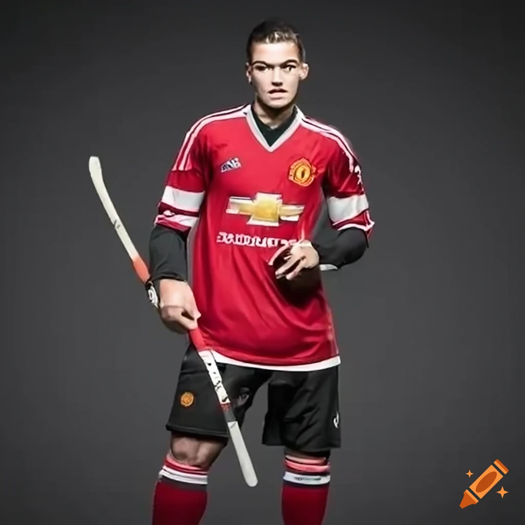 Manchester united hockey uniform on Craiyon
