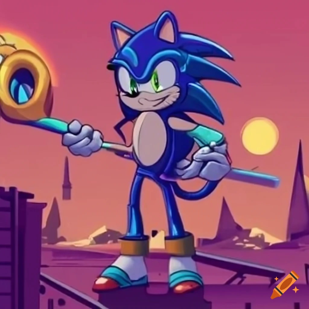 Anthro animals exploring a futuristic ancient Egyptian city with metal ...