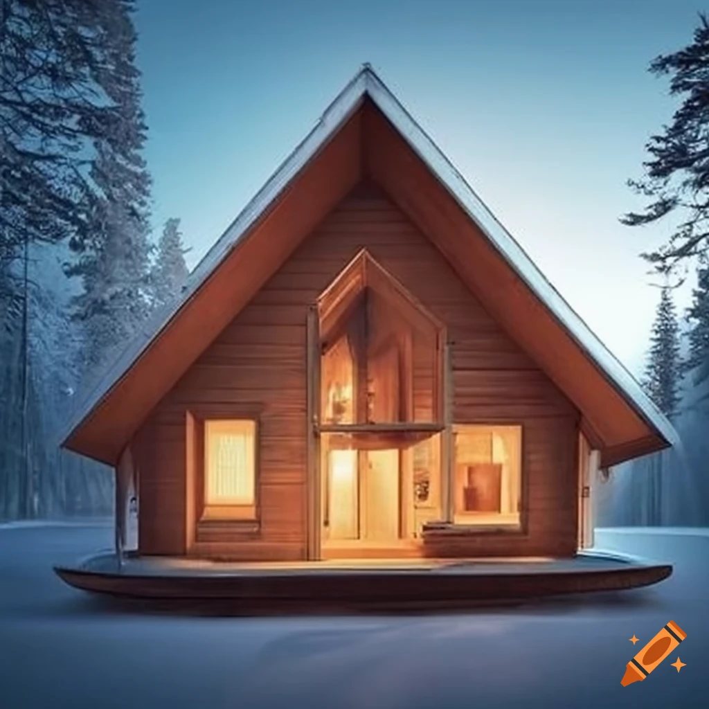 Well-organized cabin architecture on Craiyon