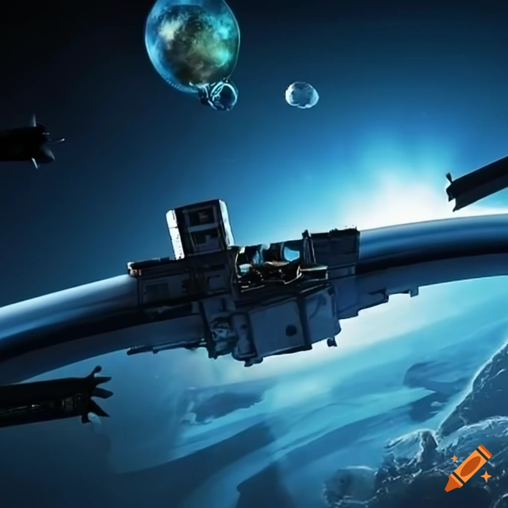 Space talk show on Craiyon