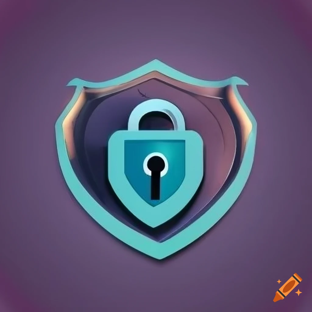 Privacy logo with shield and lock design on Craiyon