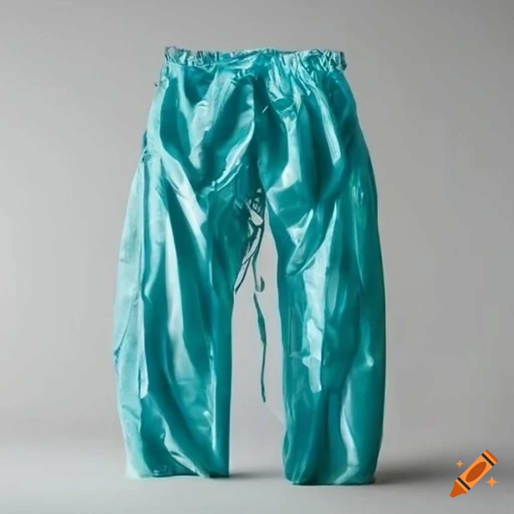 Plastic upcycled pants on Craiyon