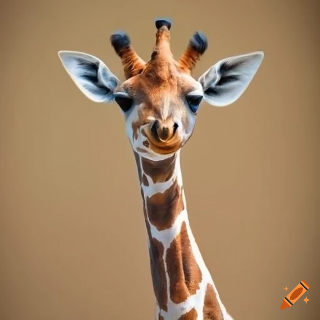 Little giraffe on Craiyon