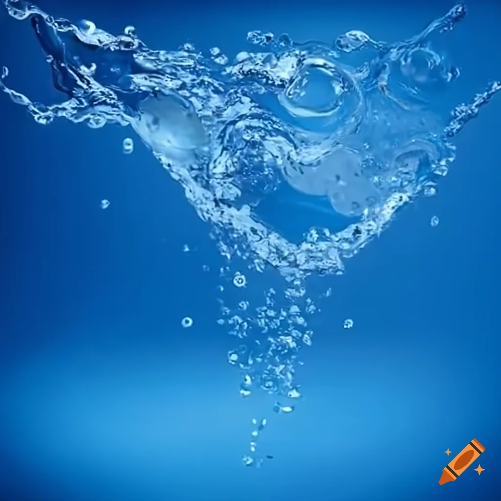 Water bubble splash on Craiyon