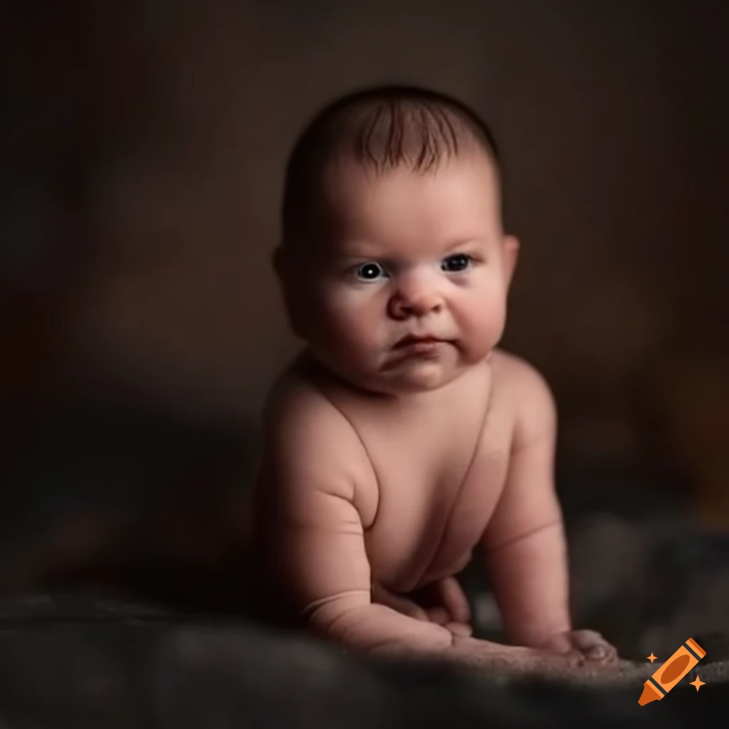 Realistic baby on Craiyon