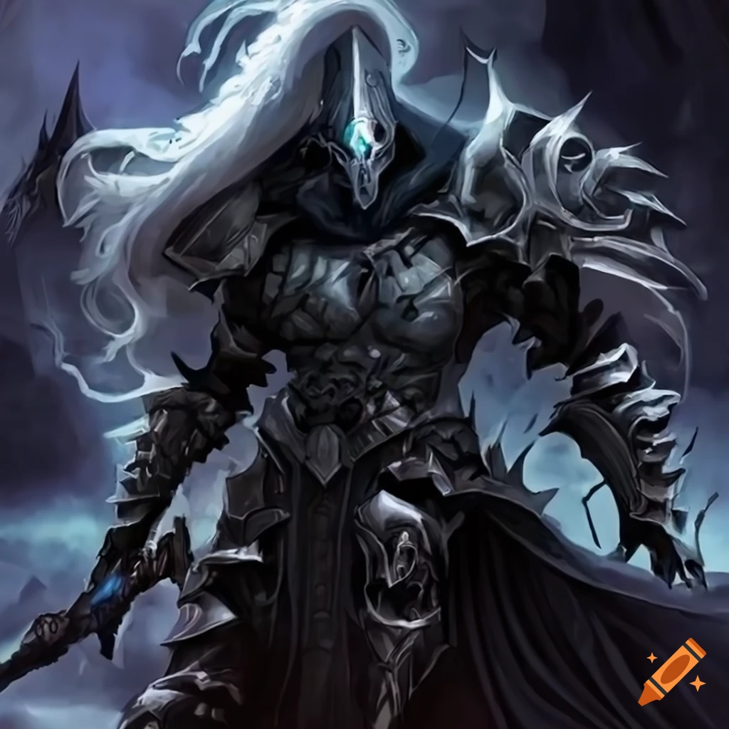 Death knight character on Craiyon