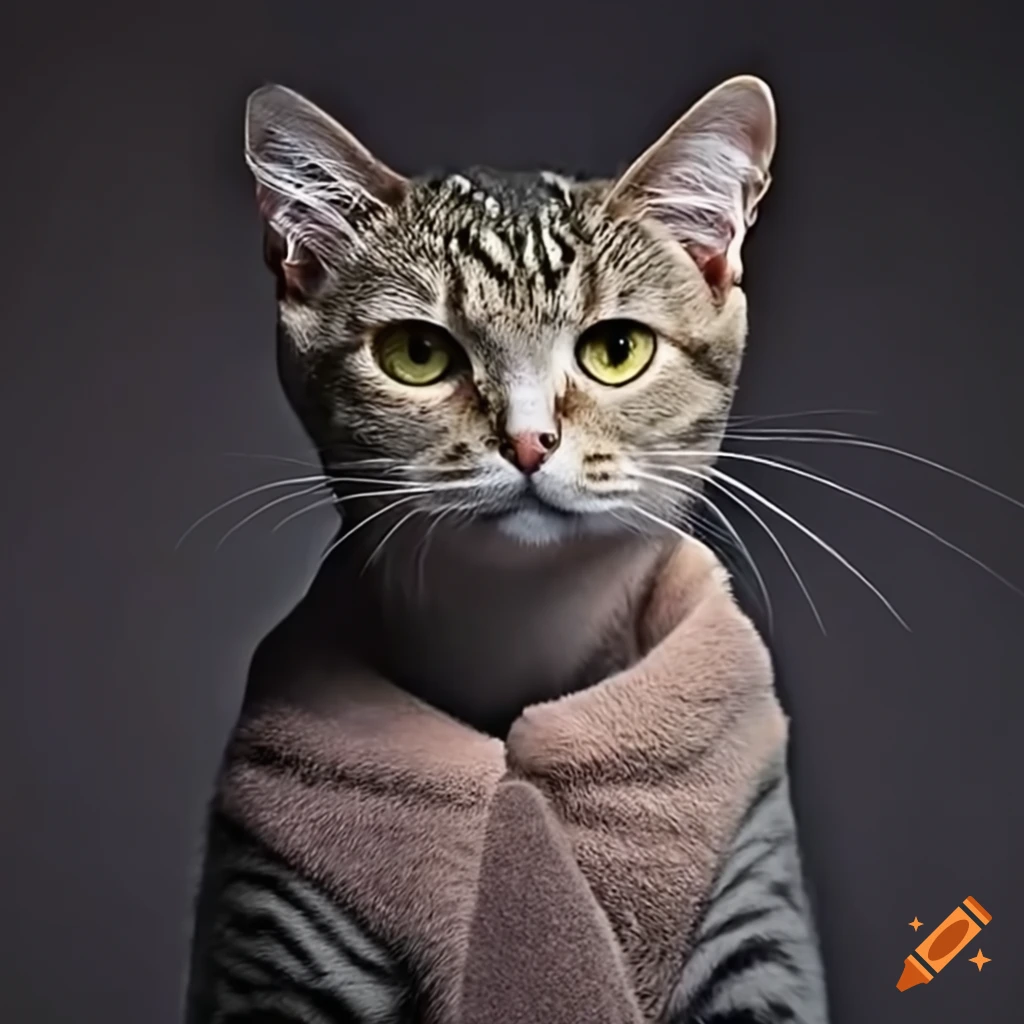 Elliot page transforming into a house cat with stunning cgi on Craiyon