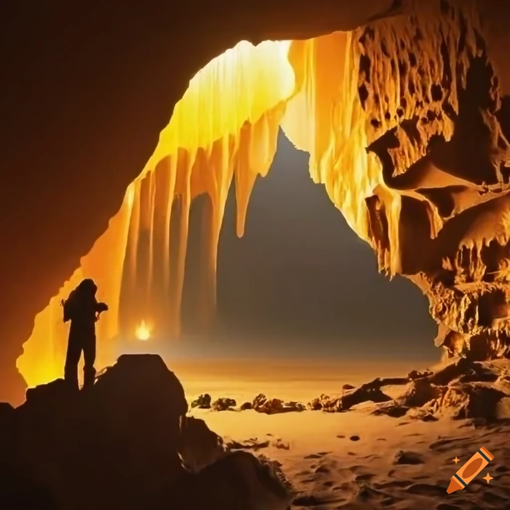 Building resembling a sulfur cave on Craiyon