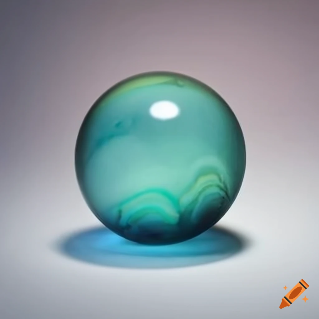 Marble ball transparent on Craiyon