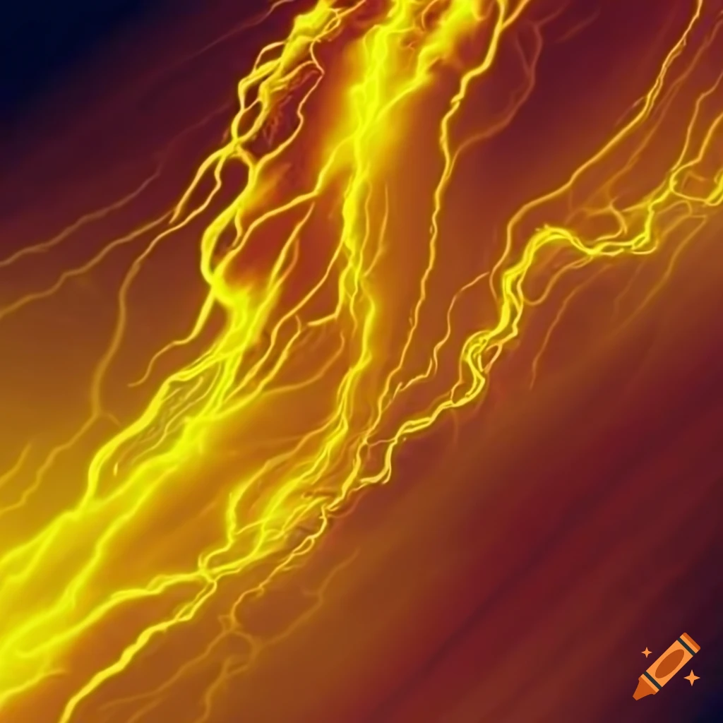 Thunder yellow color palette on Craiyon