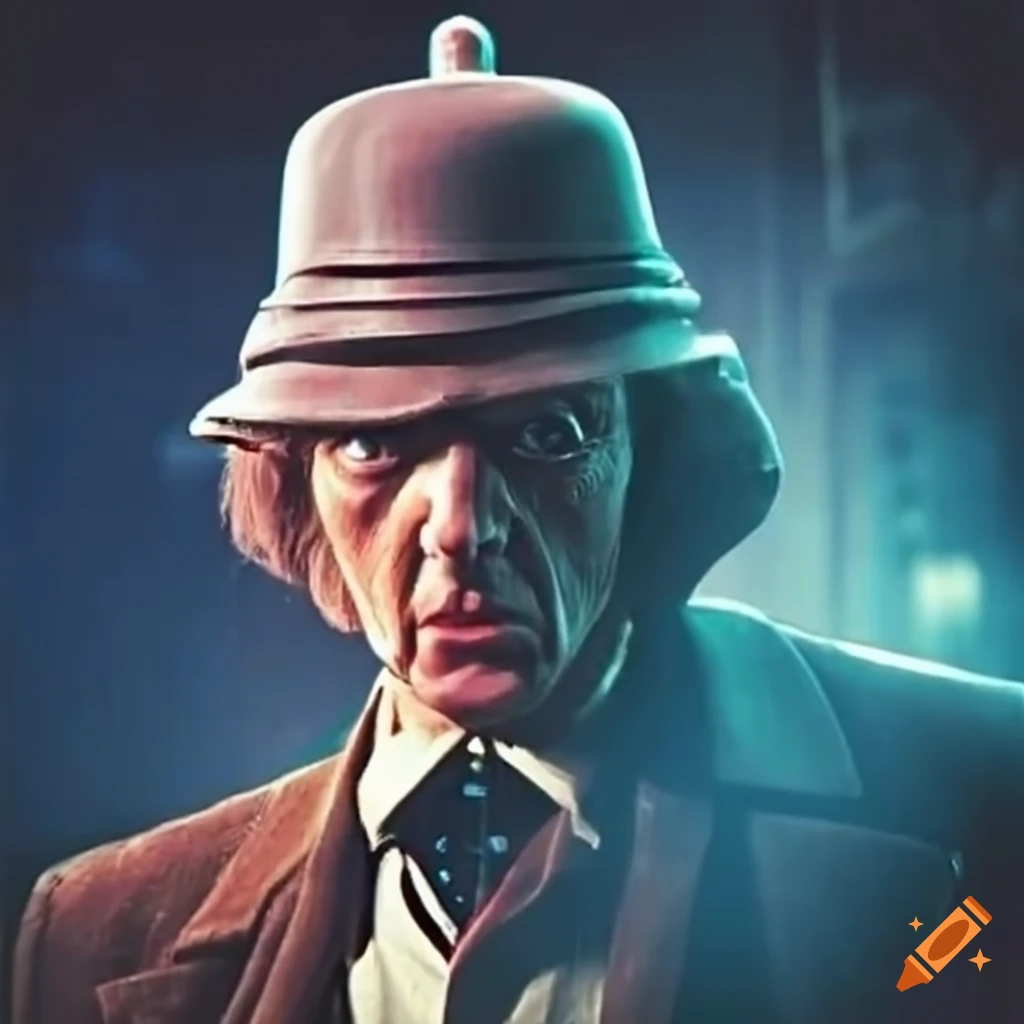 1980s doctor who scene featuring inspector gadget on Craiyon