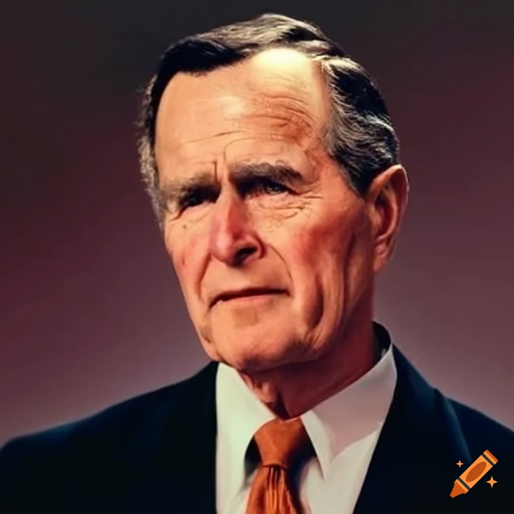 President george h. w. bush on Craiyon