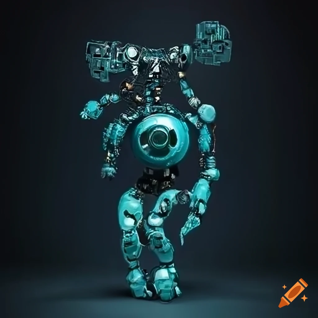 Futuristic robot on Craiyon