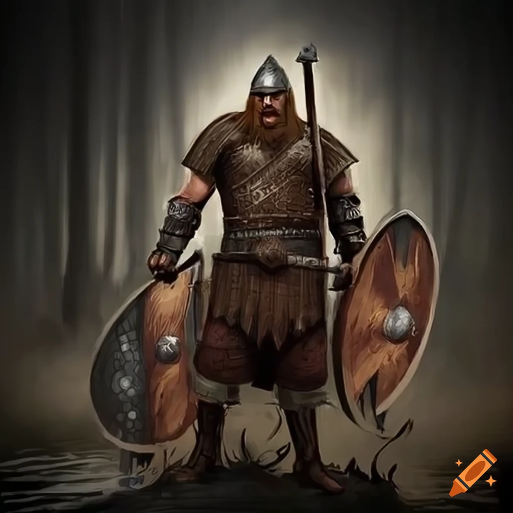 Strong viking warrior on Craiyon