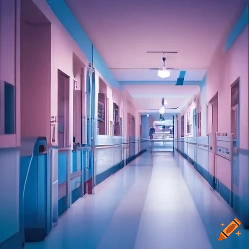 Hospital interior view on Craiyon