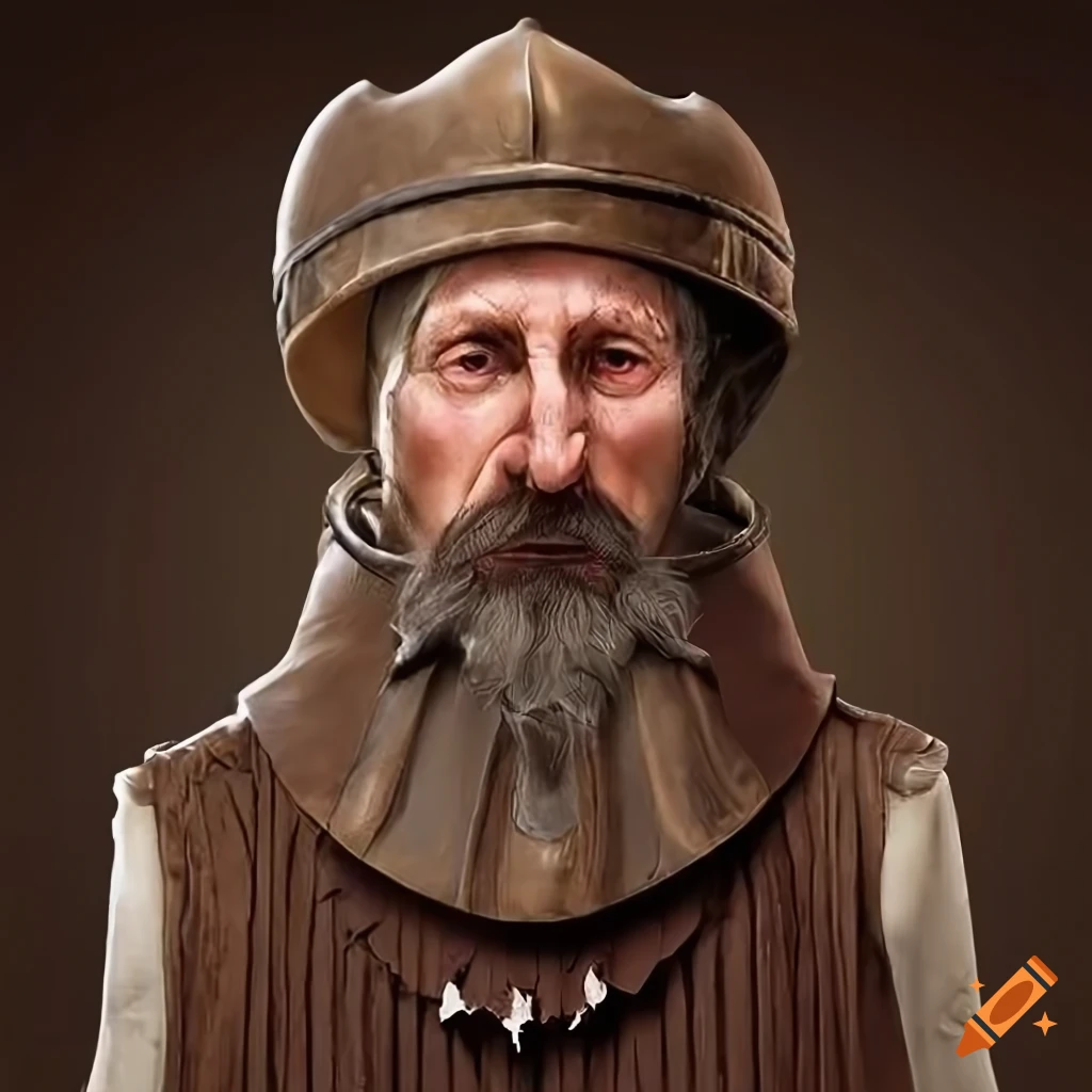 Medieval older noble merchant on Craiyon