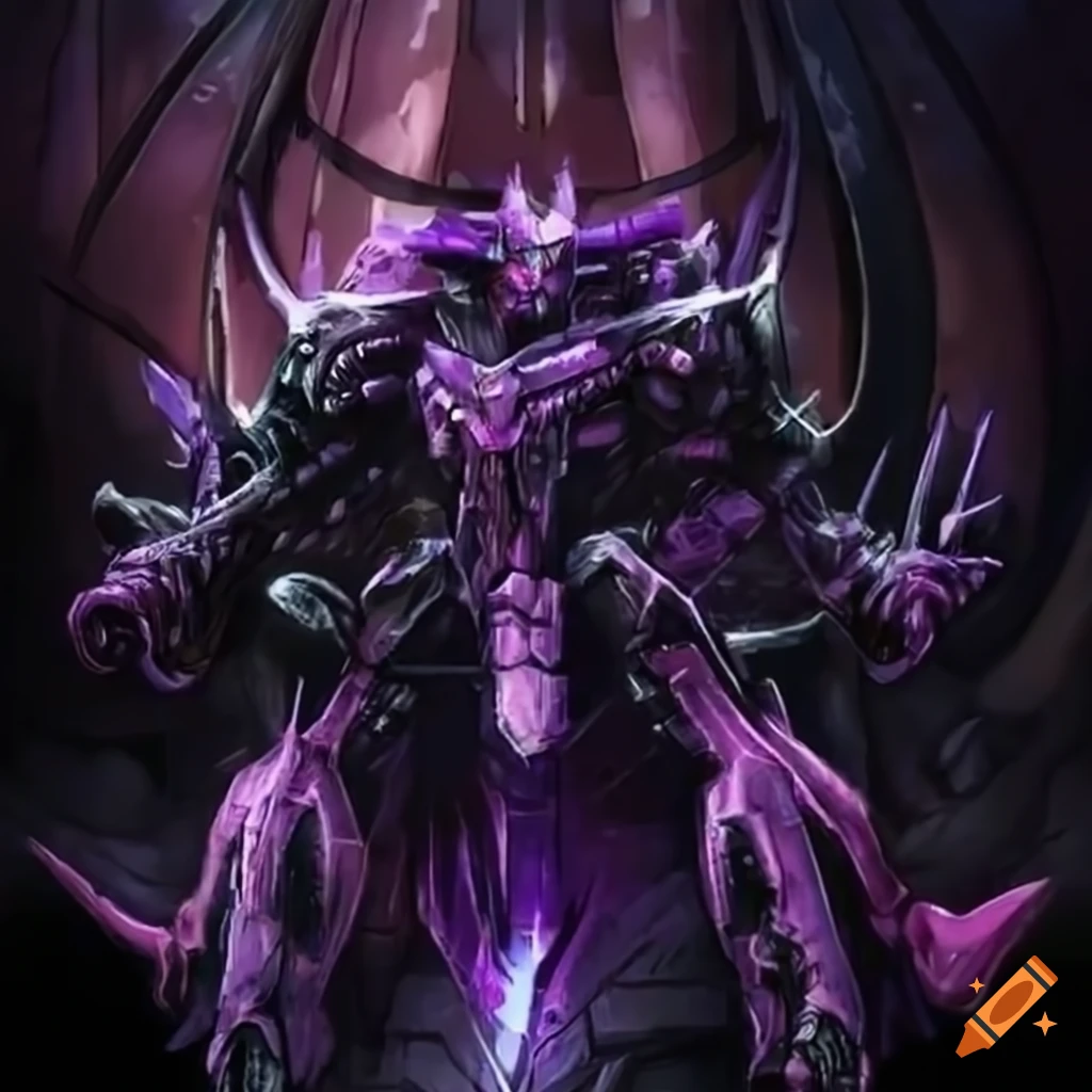 Transformers decepticon with menacing fictional weapons in a futuristic ...
