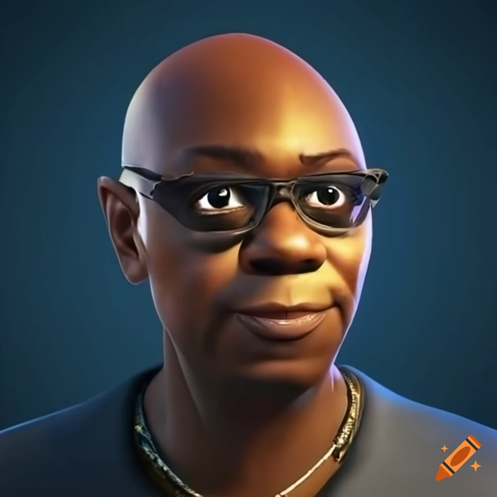 3d ultra high resolution image of dave chappelle on Craiyon