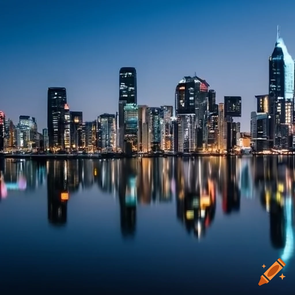 Modern cityscape view on Craiyon