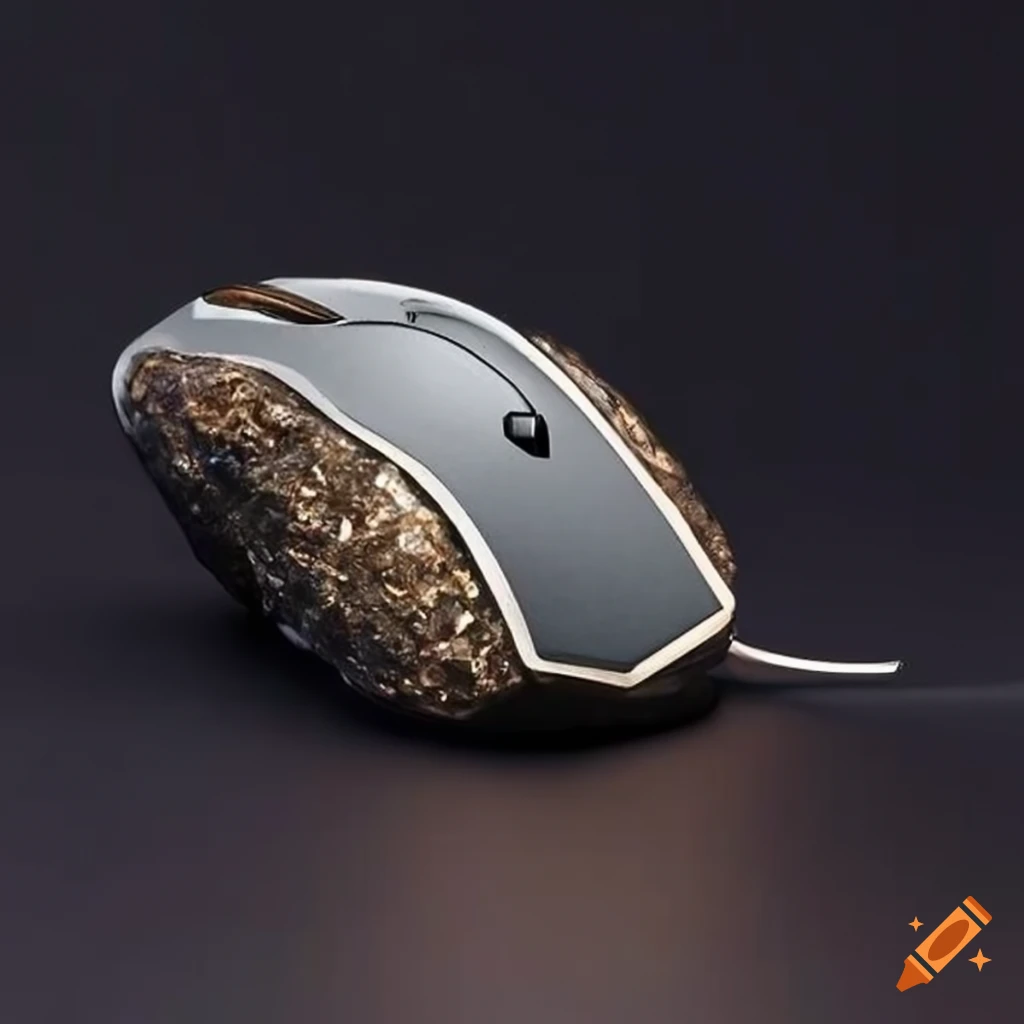 Unique computer mouse crafted from meteorite with widmanstetten ...