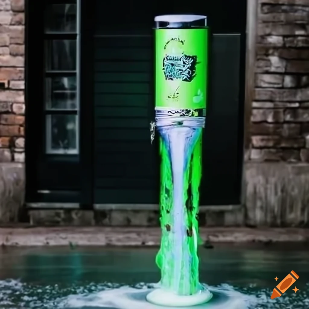 Monster energy drink dispenser on Craiyon