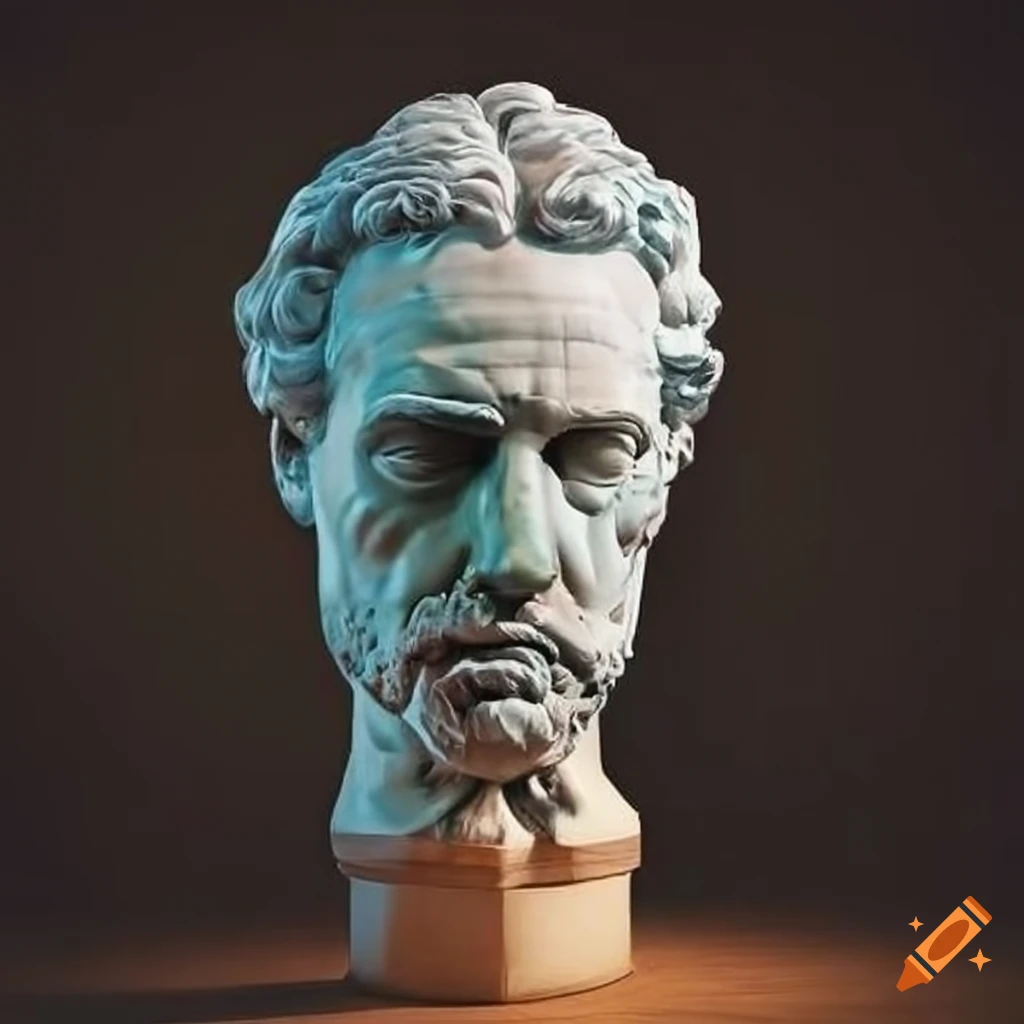 Head statue of abraham maslow on Craiyon