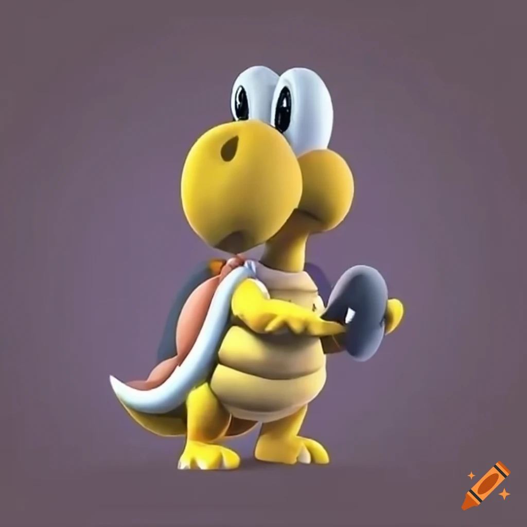 Iconic koopa troopa enemy from super mario game on Craiyon