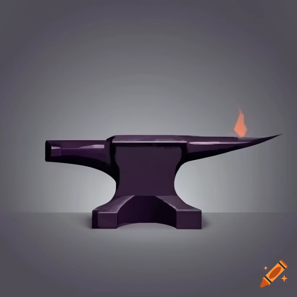 Blacksmith anvil with minimalistic design on Craiyon