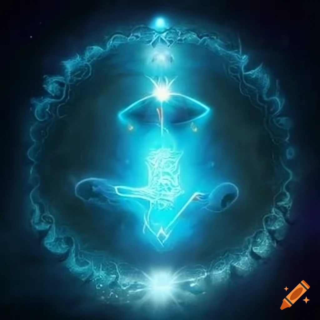 Soul star chakra in a fantasy style depiction on Craiyon