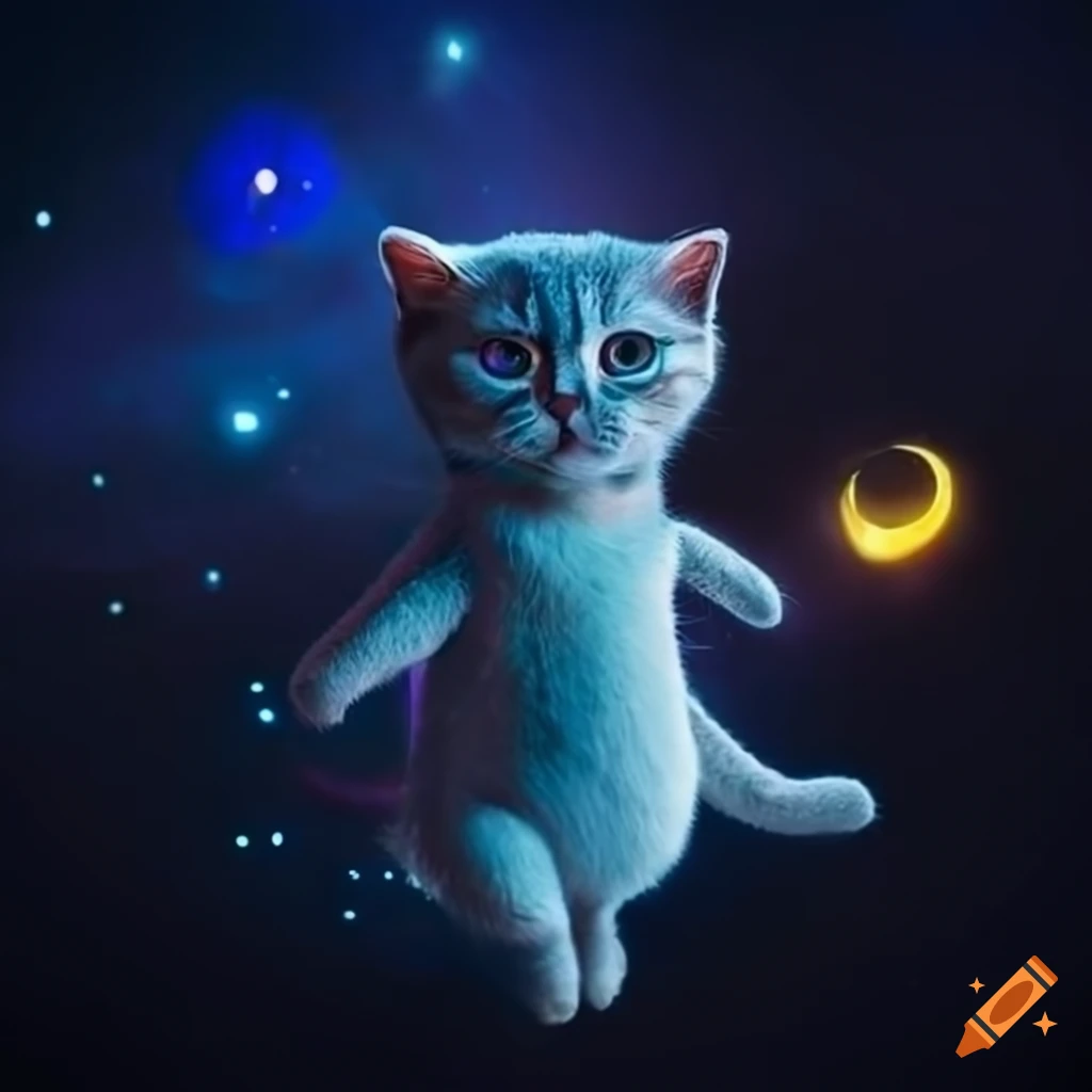 Astro cat on Craiyon