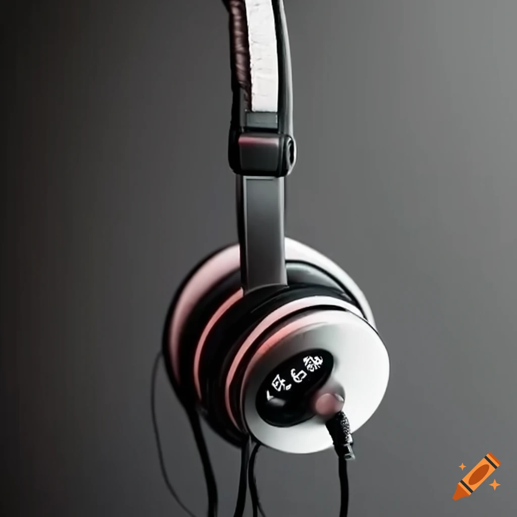 Headphones with integrated tv screen on Craiyon