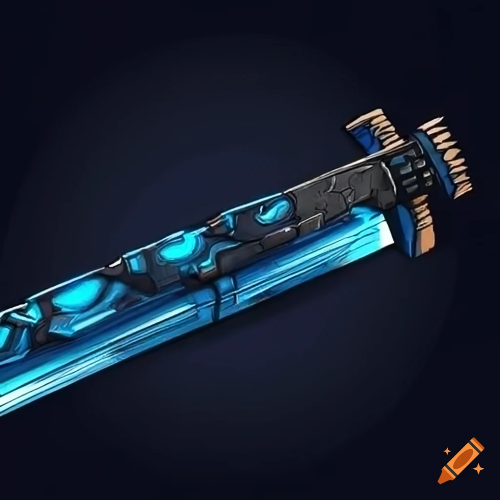 Technological katana with futuristic style on Craiyon