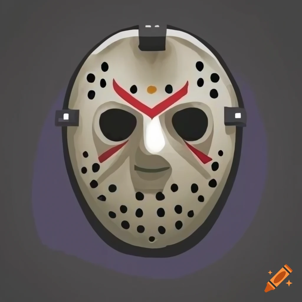 Vector mask of a famous horror character on Craiyon