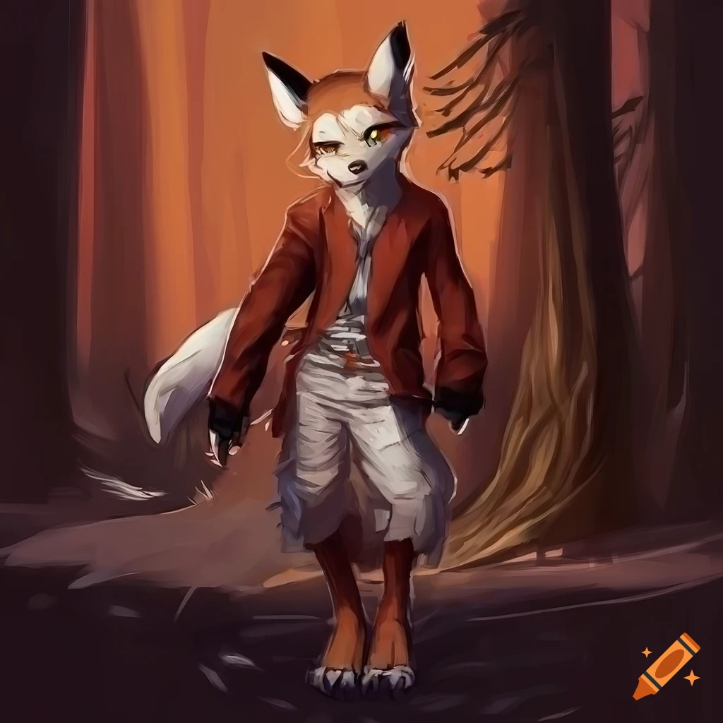 Anthro fox boy painted by Stanley Artgerm Lau, detailed character art ...