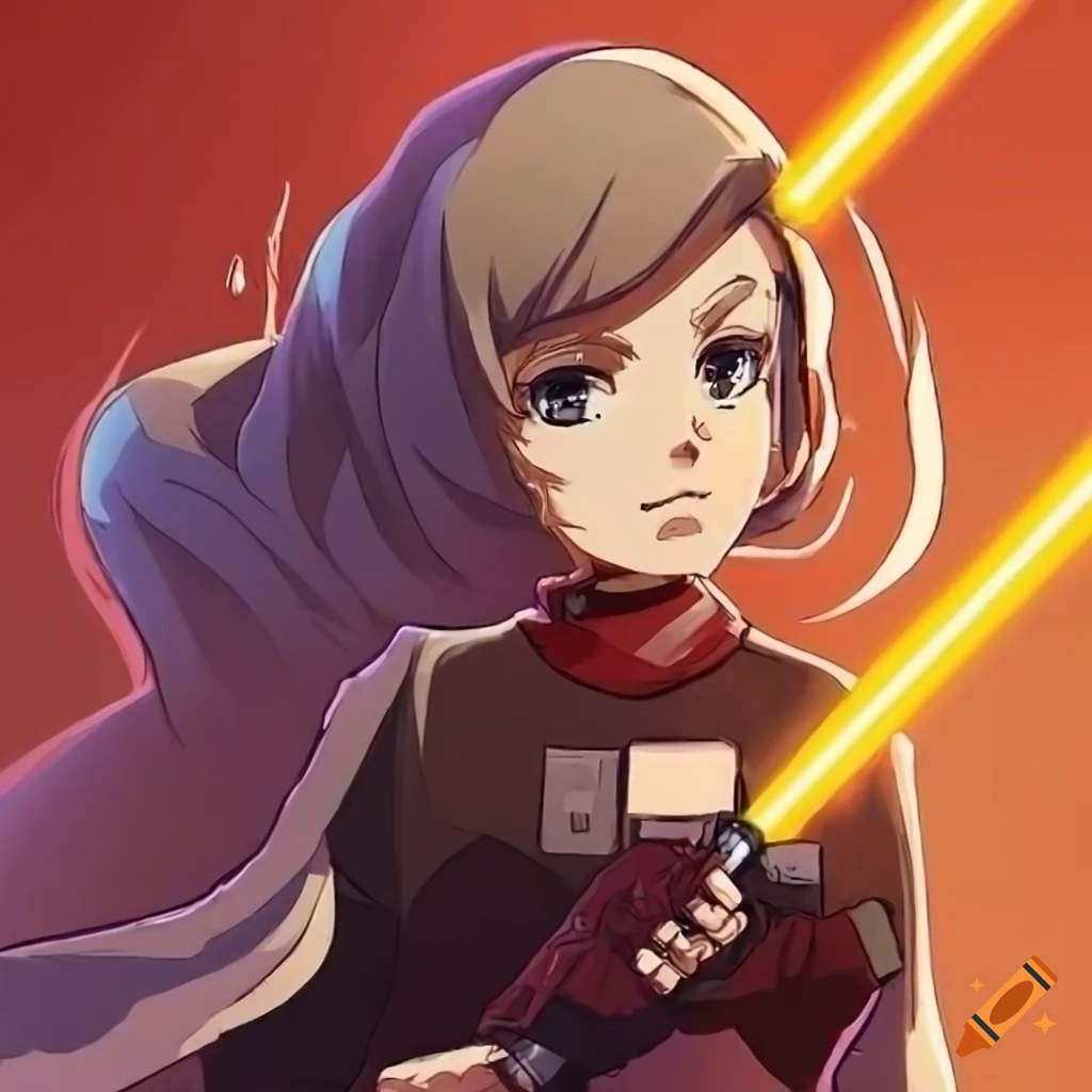 Anime-style star wars characters on Craiyon