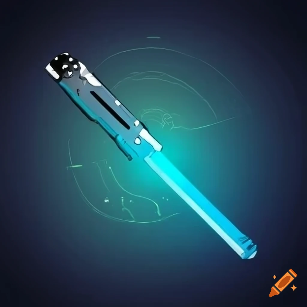 Technological katana with a futuristic design on Craiyon