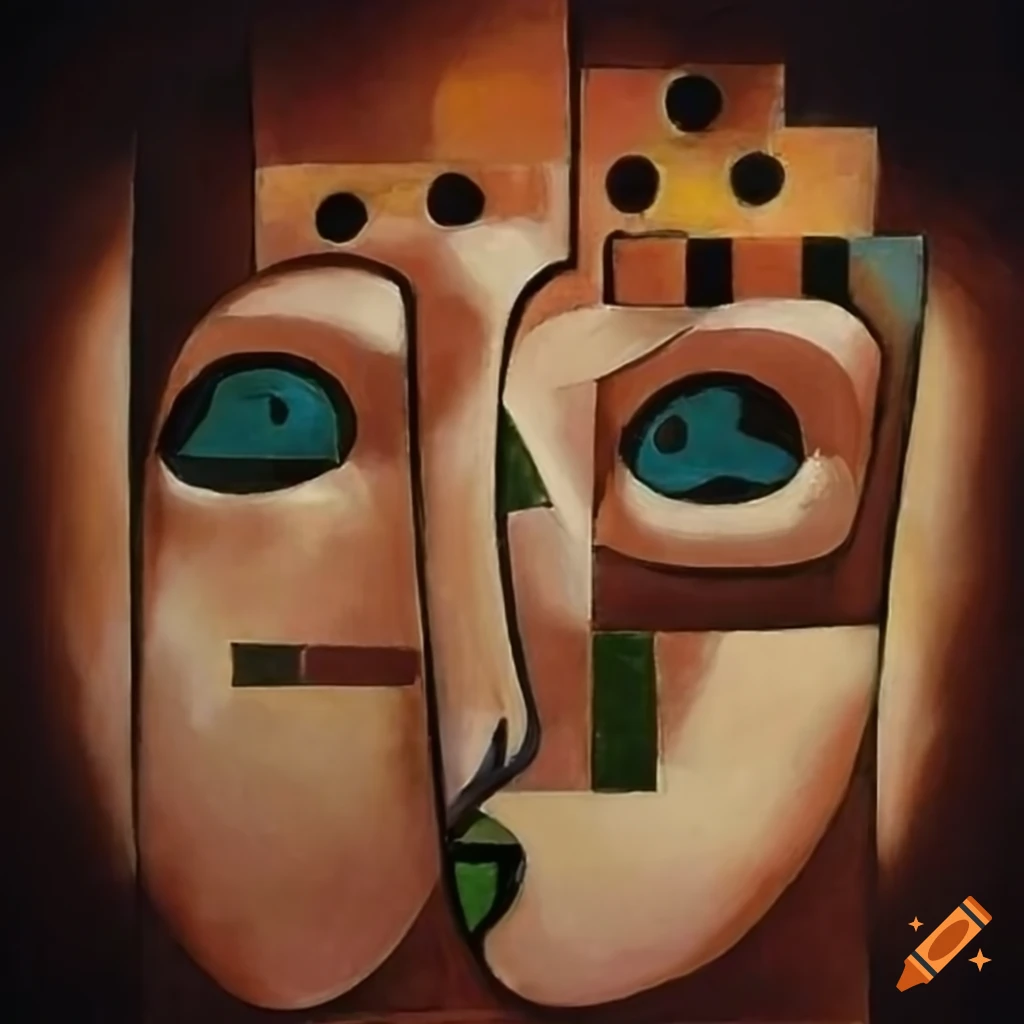 Surrealistic cubism art on Craiyon