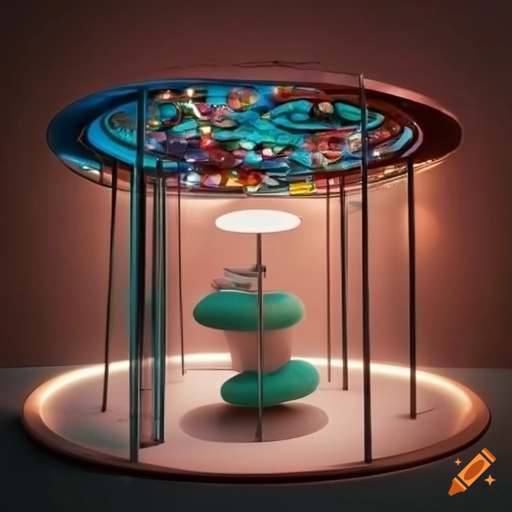 Experiential store with sensory oasis concept on Craiyon