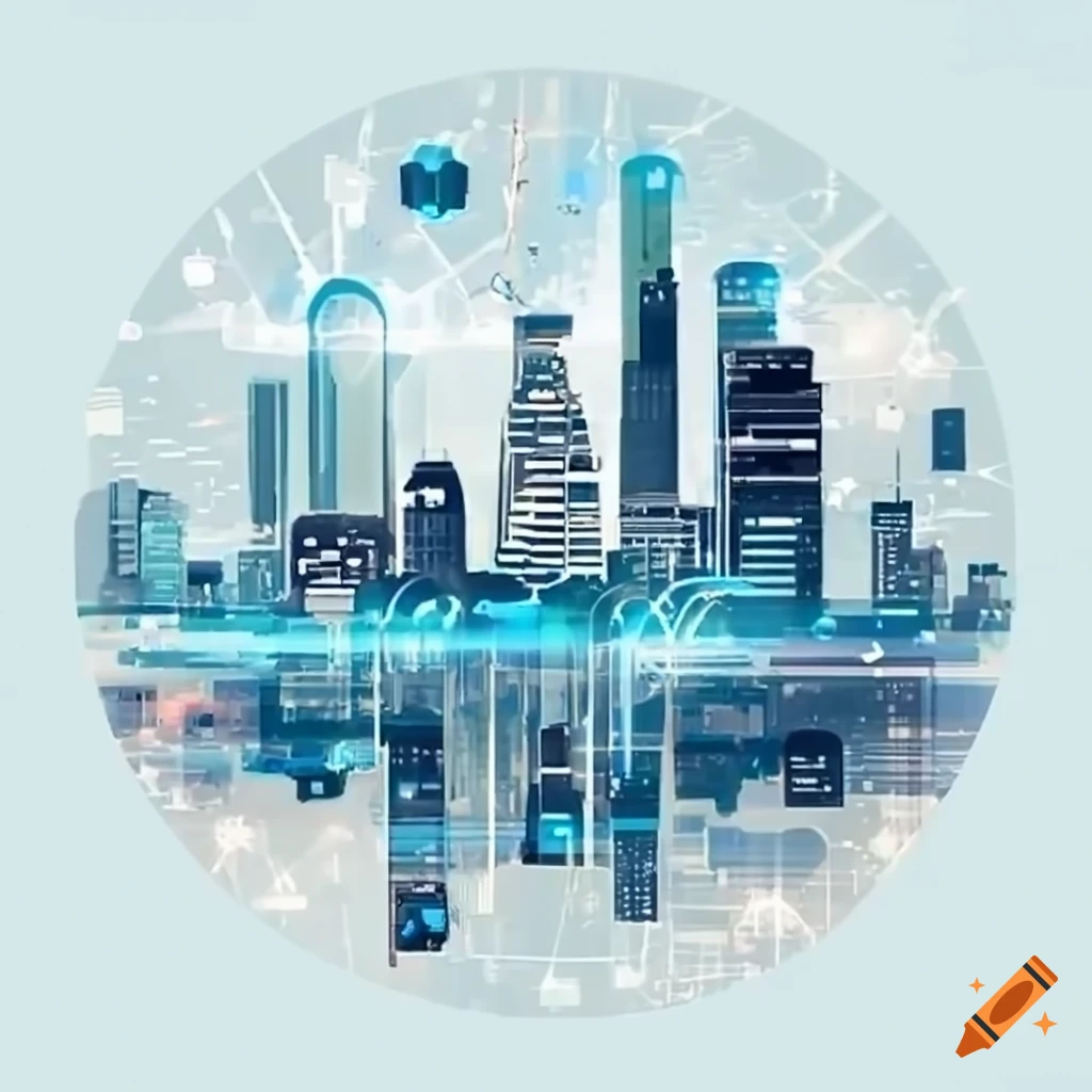 Smart city iot connectivity concept on Craiyon