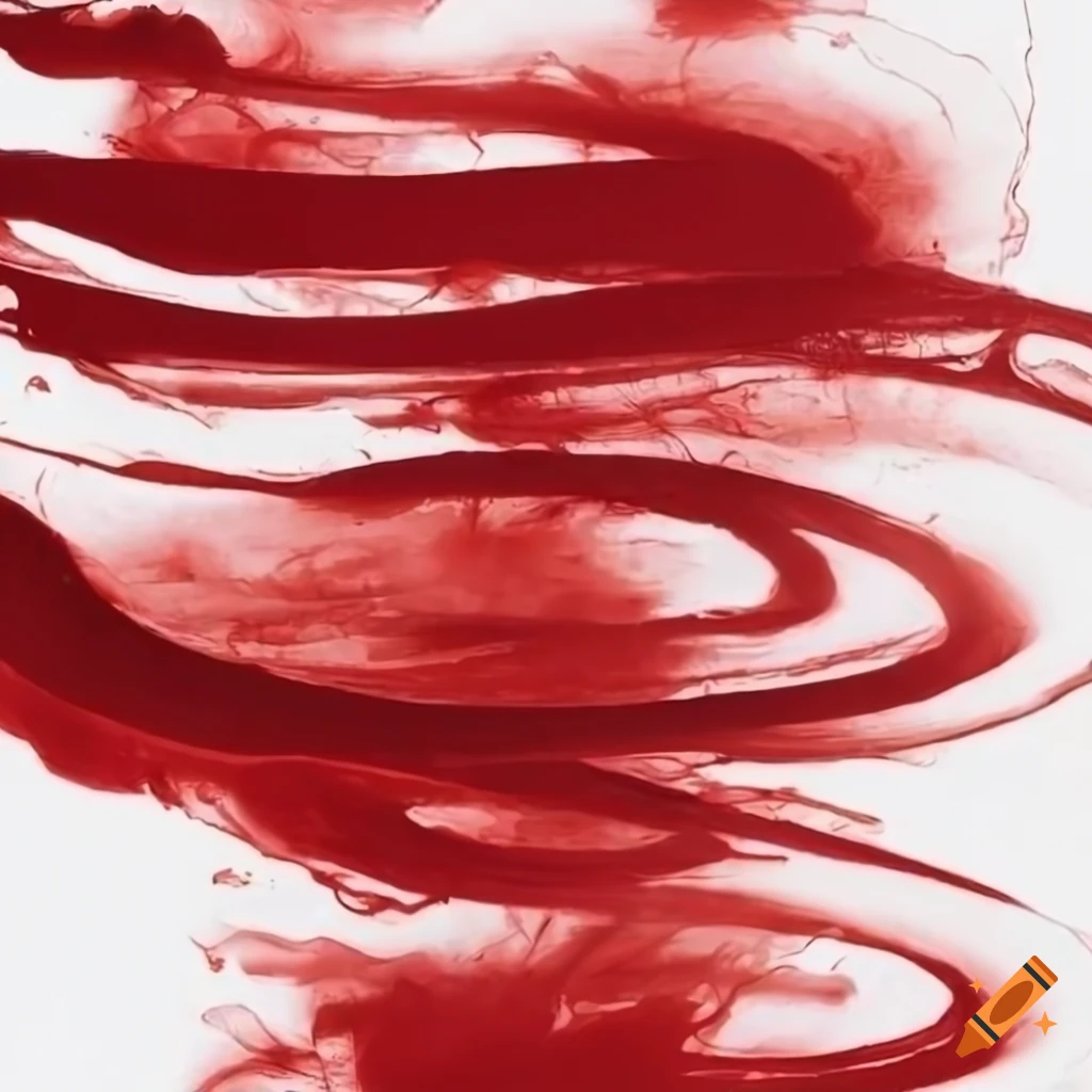 Zen calligraphy in red ink on a white background on Craiyon