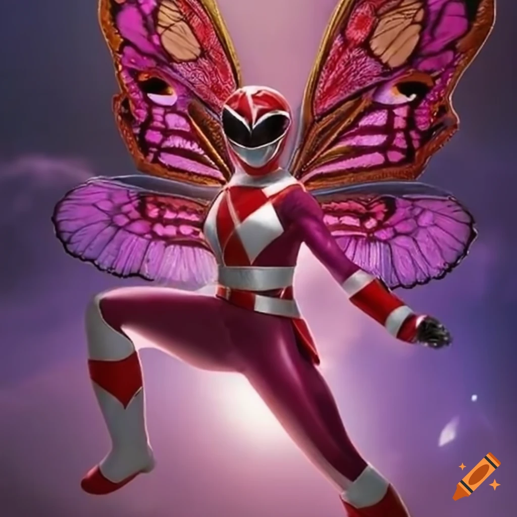 Power rangers with butterfly wings on Craiyon