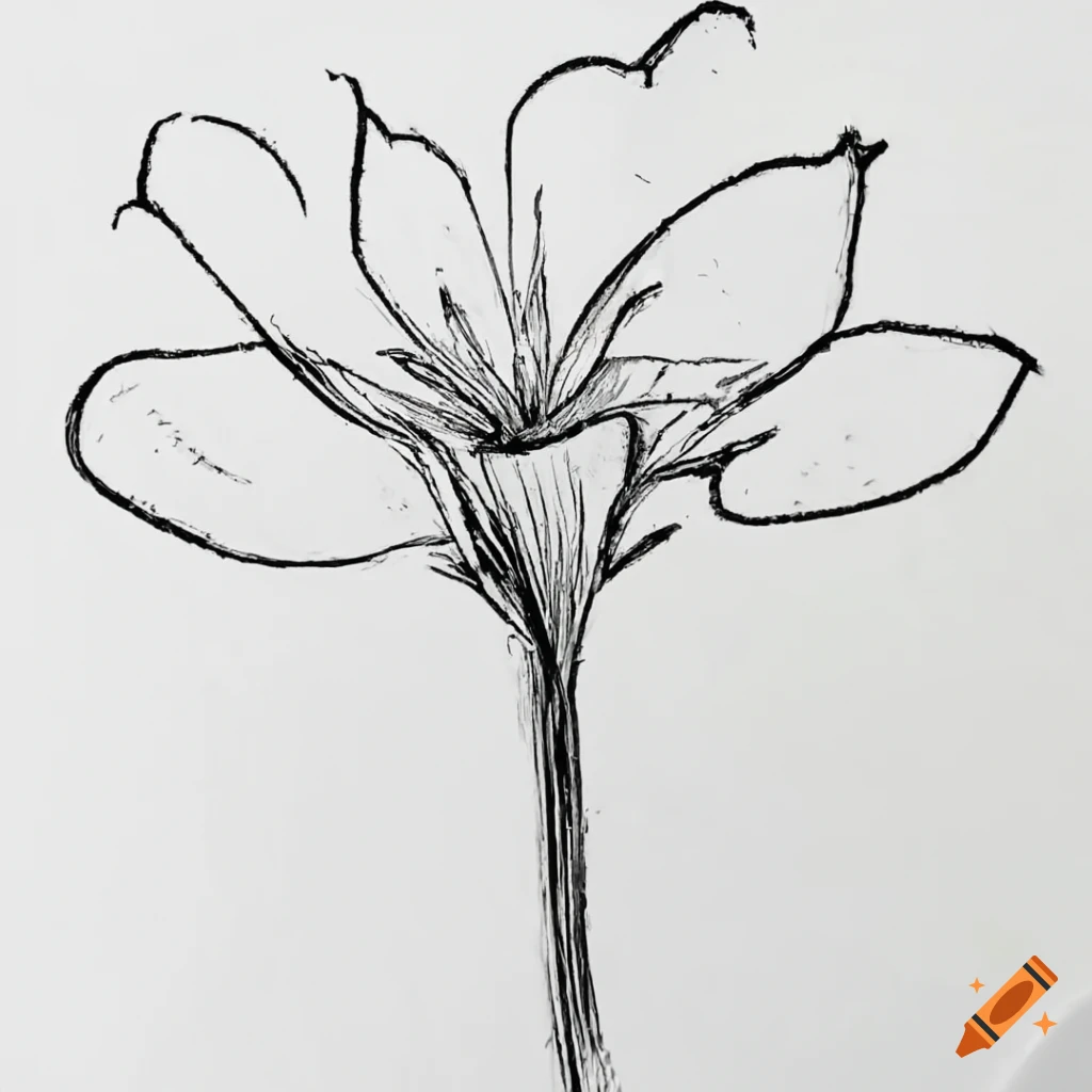 Simple flower on Craiyon