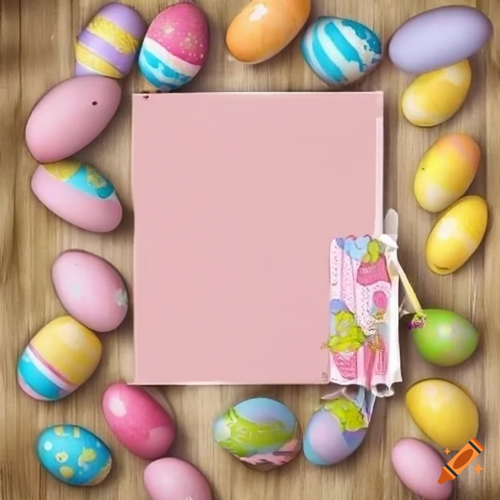 Easter-themed invitation on Craiyon