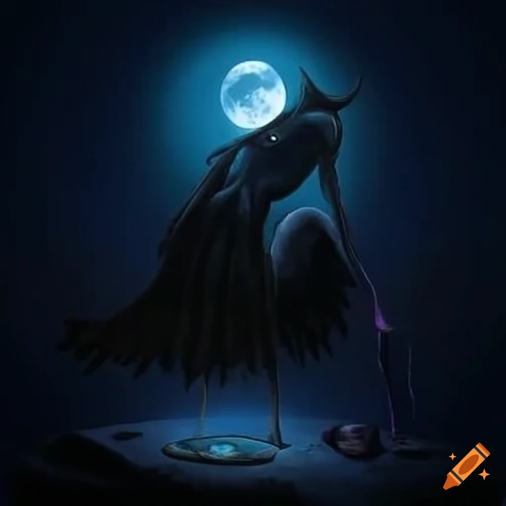 Evil moon on Craiyon